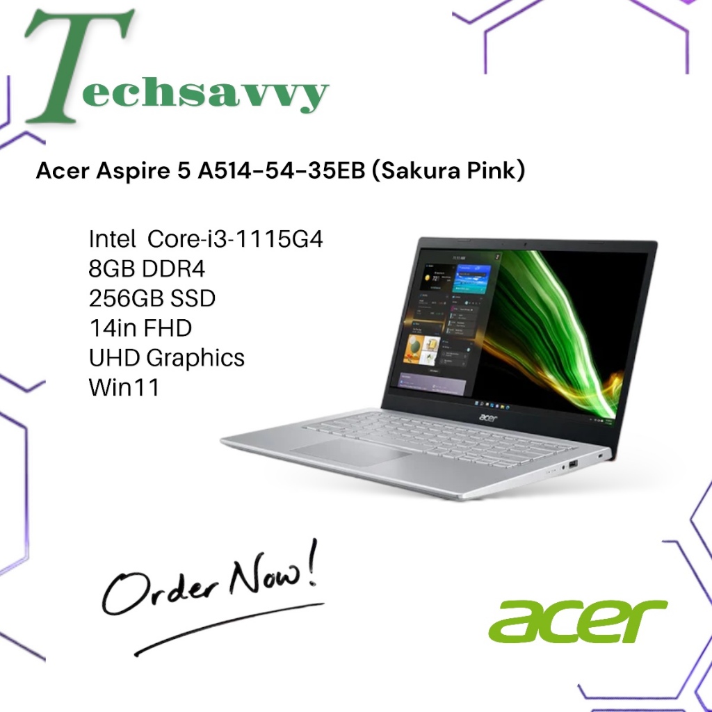 A514-54-35EB S PINK Processor: Intel Core i3-1115G4 | Shopee Philippines