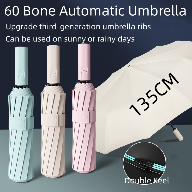 High-Quality 24 Ribs Automatic Umbrella Storm Resistant Large Umbrella ...
