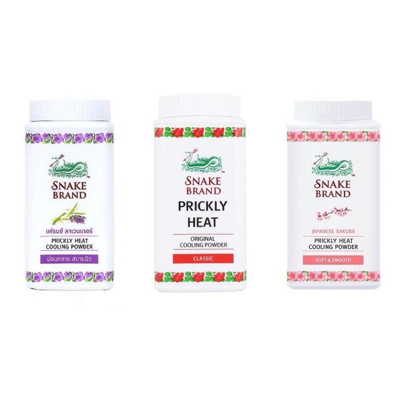 (THAI CARE) SNAKE BRAND PRICKLY HEAT COOLING POWDER 50G | Shopee ...