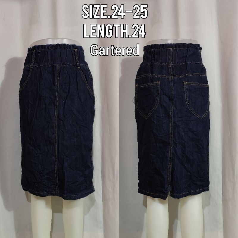 B45 PRELOVED DENIM SKIRT LONG | PALDA 3 | Shopee Philippines