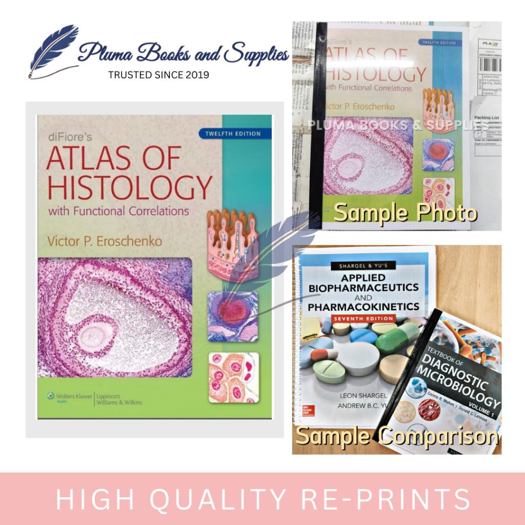 70/80gsm - Colored Reprint - DiFiore's Atlas of Histology with ...