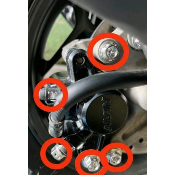 HENG REAR CALIPER BOLTS PCX160/ADV160 6PCS | Shopee Philippines