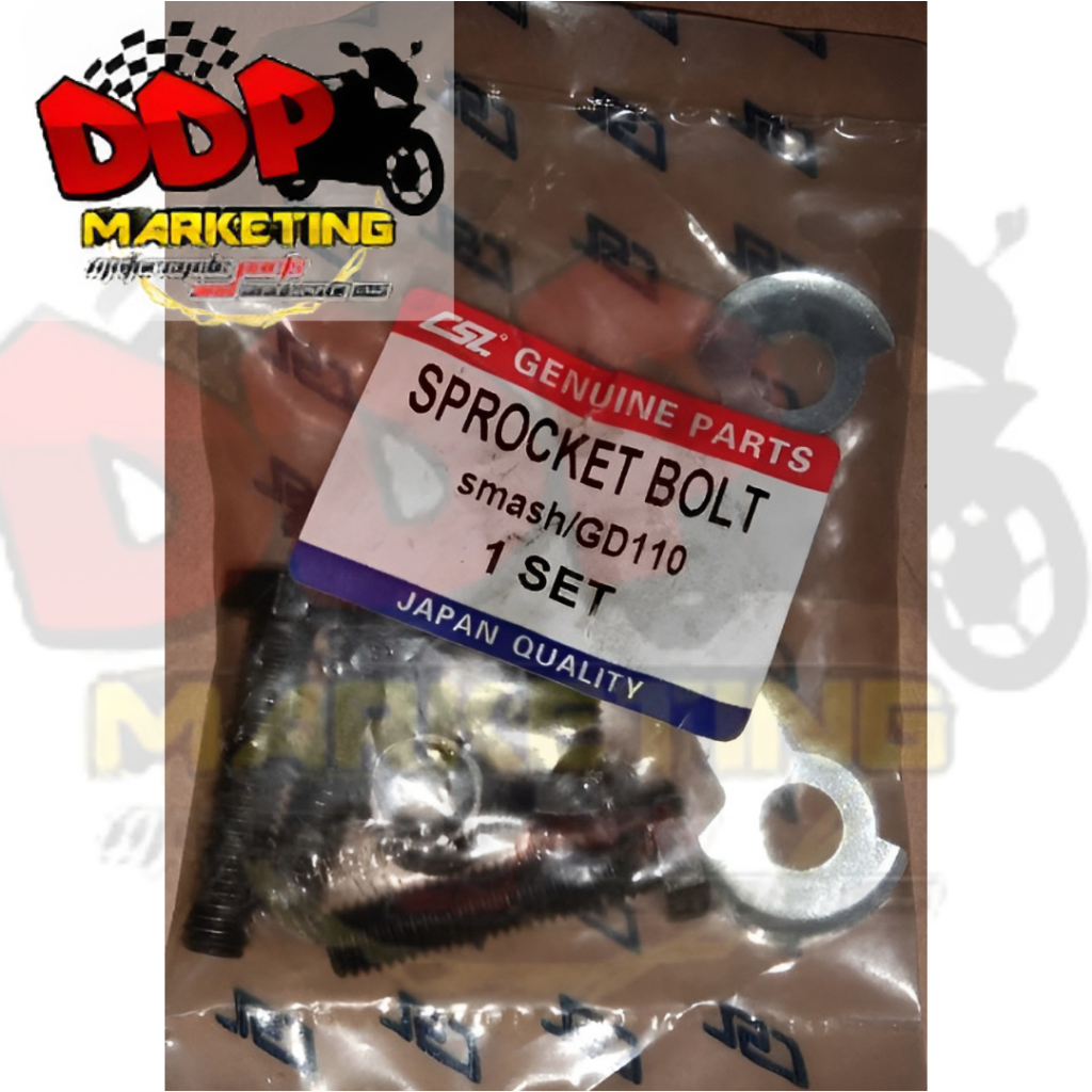 CSL Sprocket Bolts Set for SMASH/GD110 with Lock | Shopee Philippines