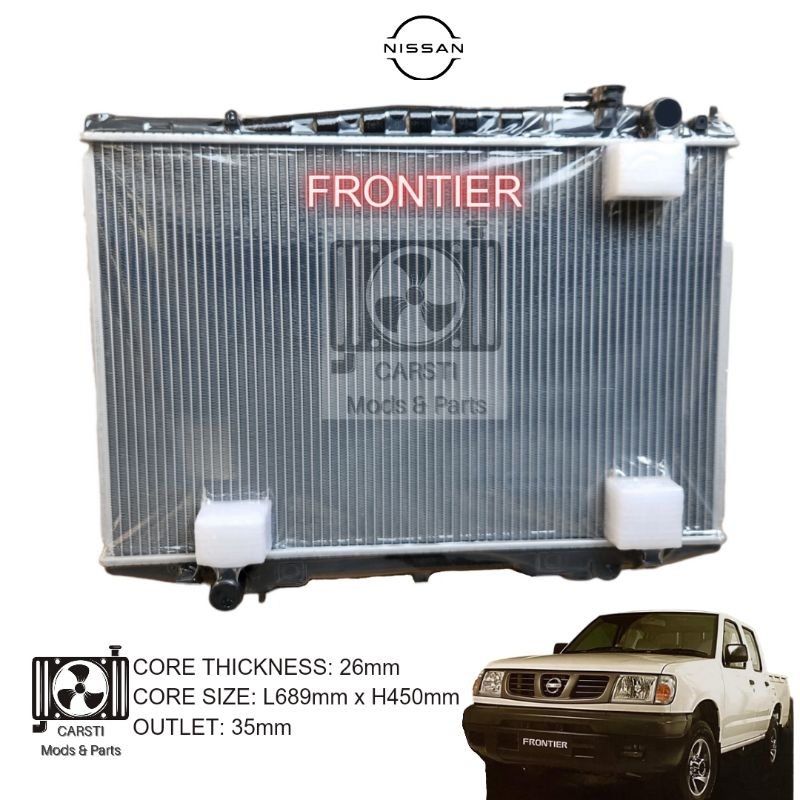Nissan Frontier Radiator 2.7 3.2 26mm 1997-2010 Td27 Qd32 Manual ...