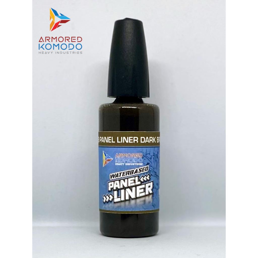 Waterbased Dark Brown Panel Liner PH889 30ml Armored Komodo Hobby Paint ...