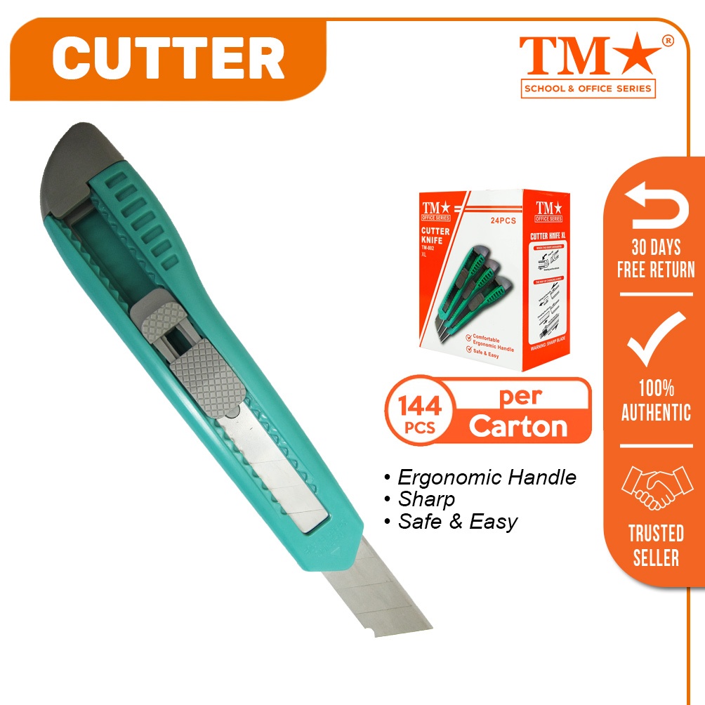TM 144 pcs Cutter Knife X-Large (TM-802) | Shopee Philippines