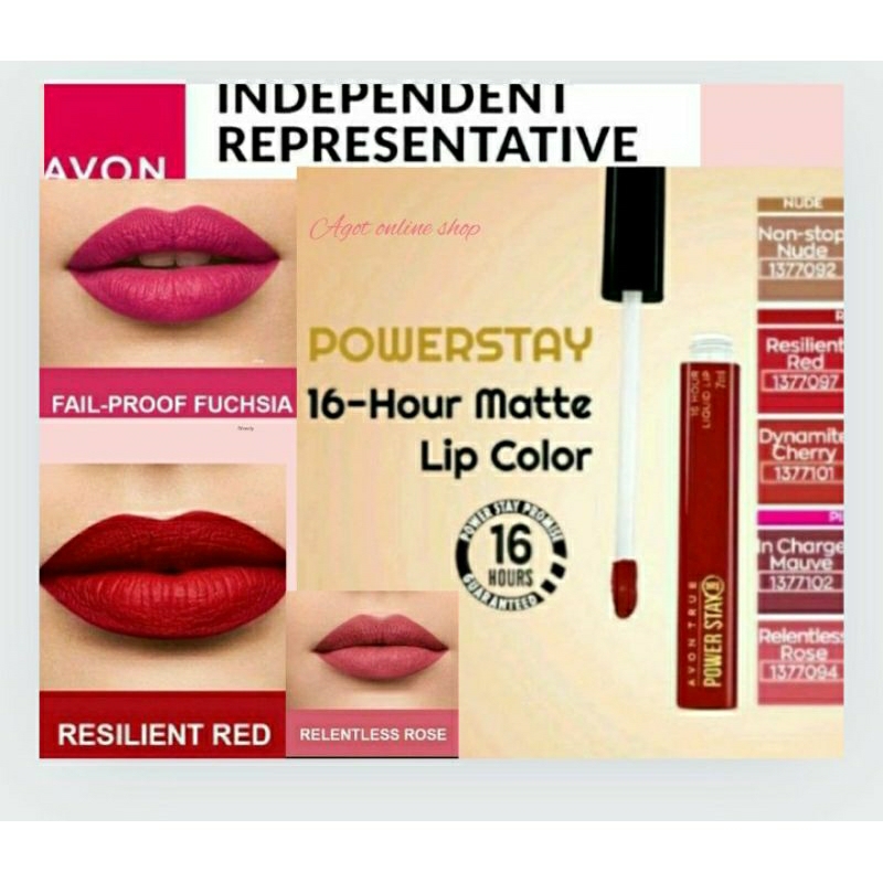 Avon Powerstay 16hours matte lip color | Shopee Philippines