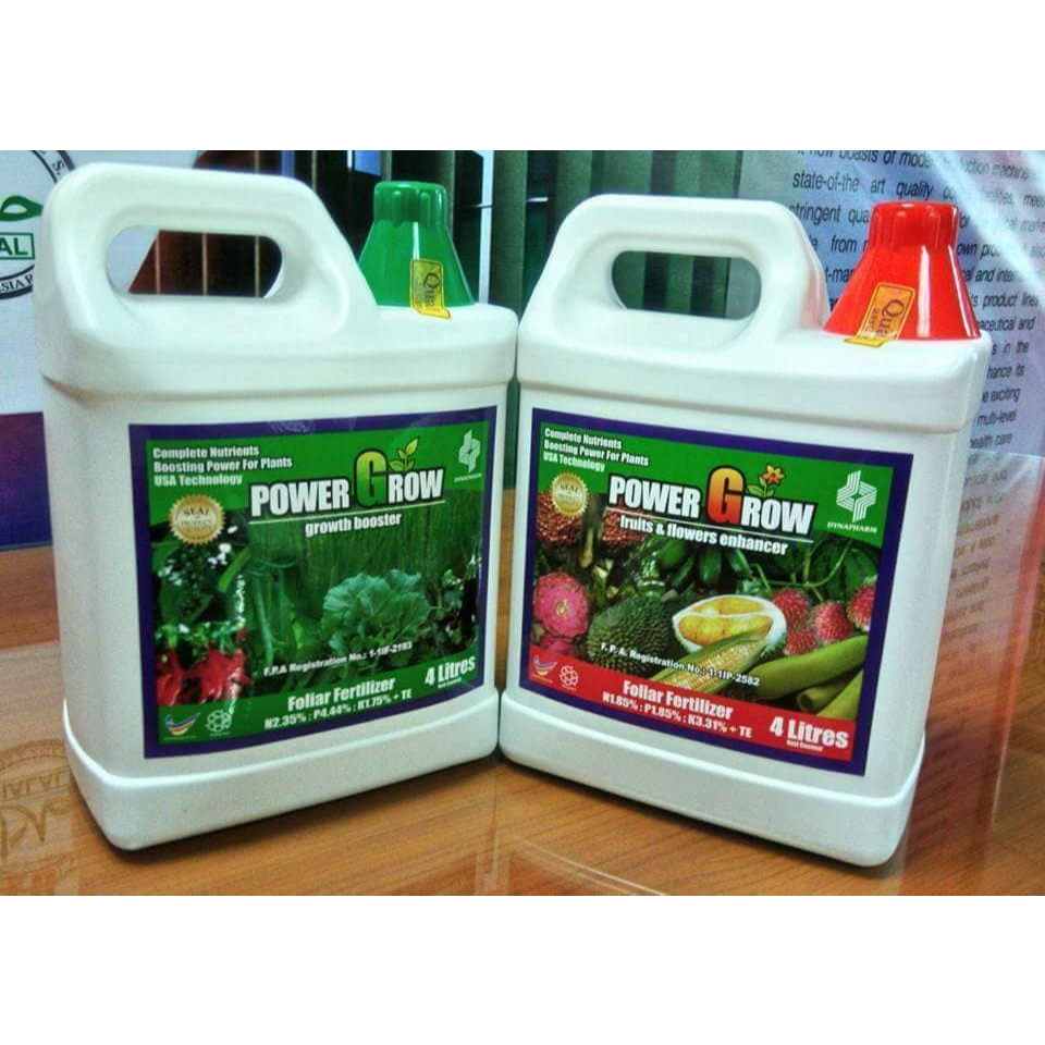 Power Grow Organic Foliar by Dynapharm 1Gallon Red & Green for Growth ...