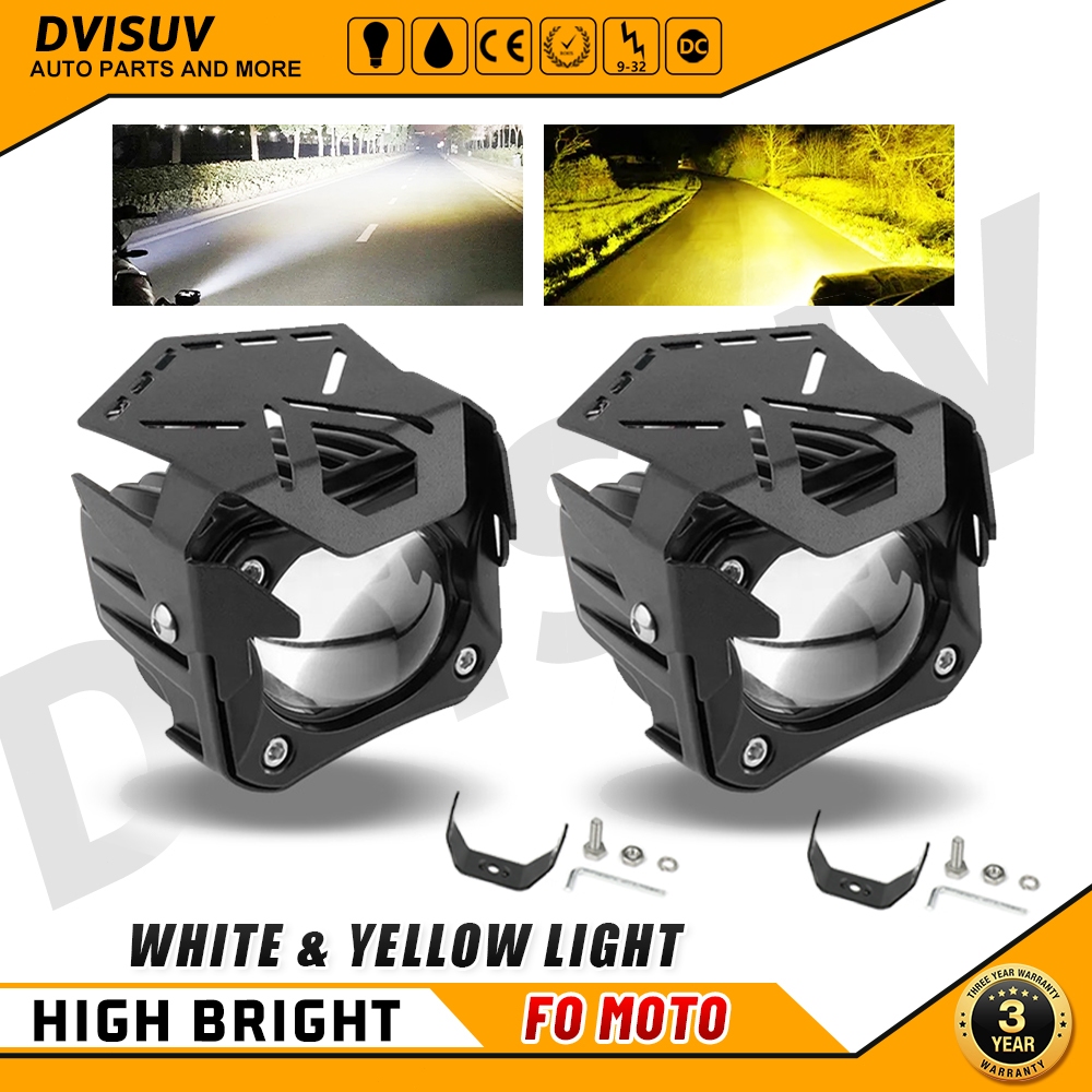 Mini Driving Light V7 Pro High/Low Beam White and Yellow Led Light ...