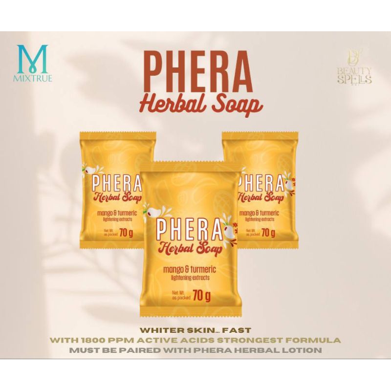 Mixtrue Beauty PHERA Herbal Soap (3 pcs) | Shopee Philippines