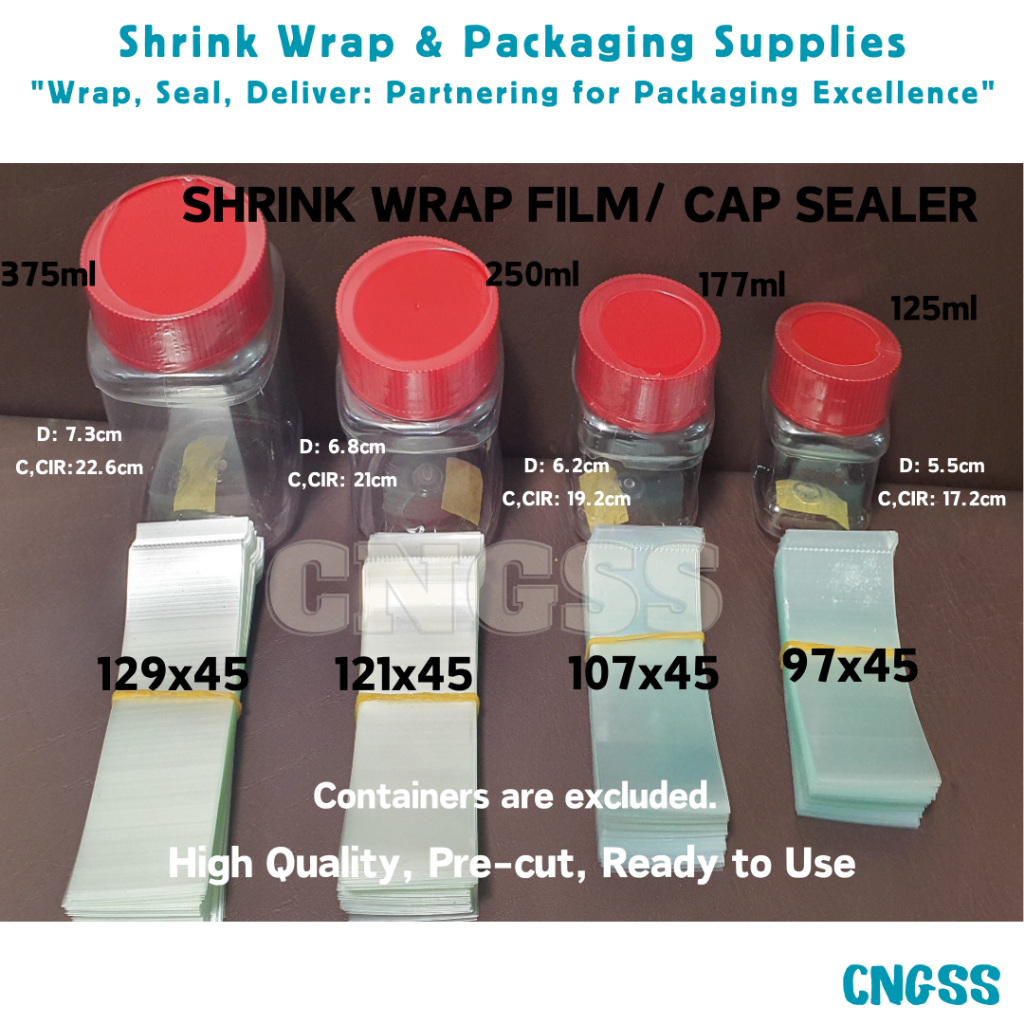 Shrink Wrap Plastic Packaging Shrinkable Plastic Sealer Cap for Square ...