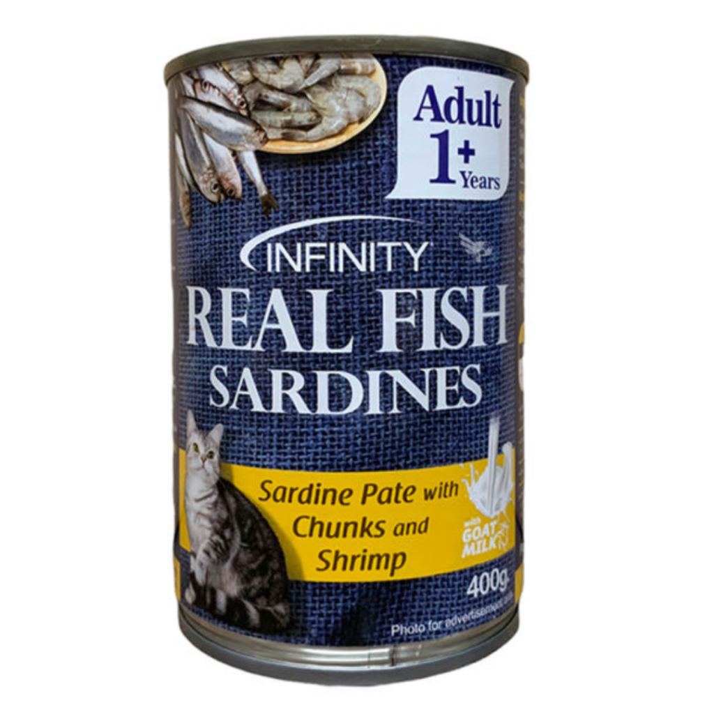 Infinity Real Fish Cat Can Wet Food 400g | Shopee Philippines
