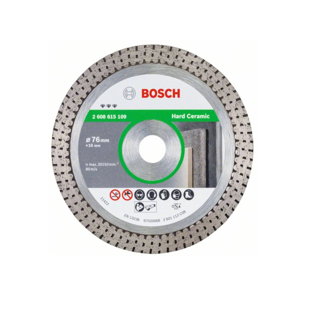 Bosch 76MM Diamond Cutting Disc Blade Best for Hard Ceramic Tile Turbo ...