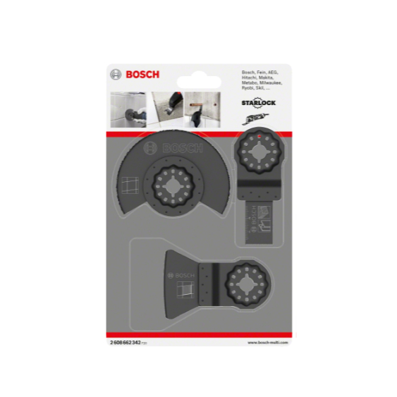 Bosch 3PCS Starlock OMT Plunge Scraper Blade Basic Set for Multitool ...