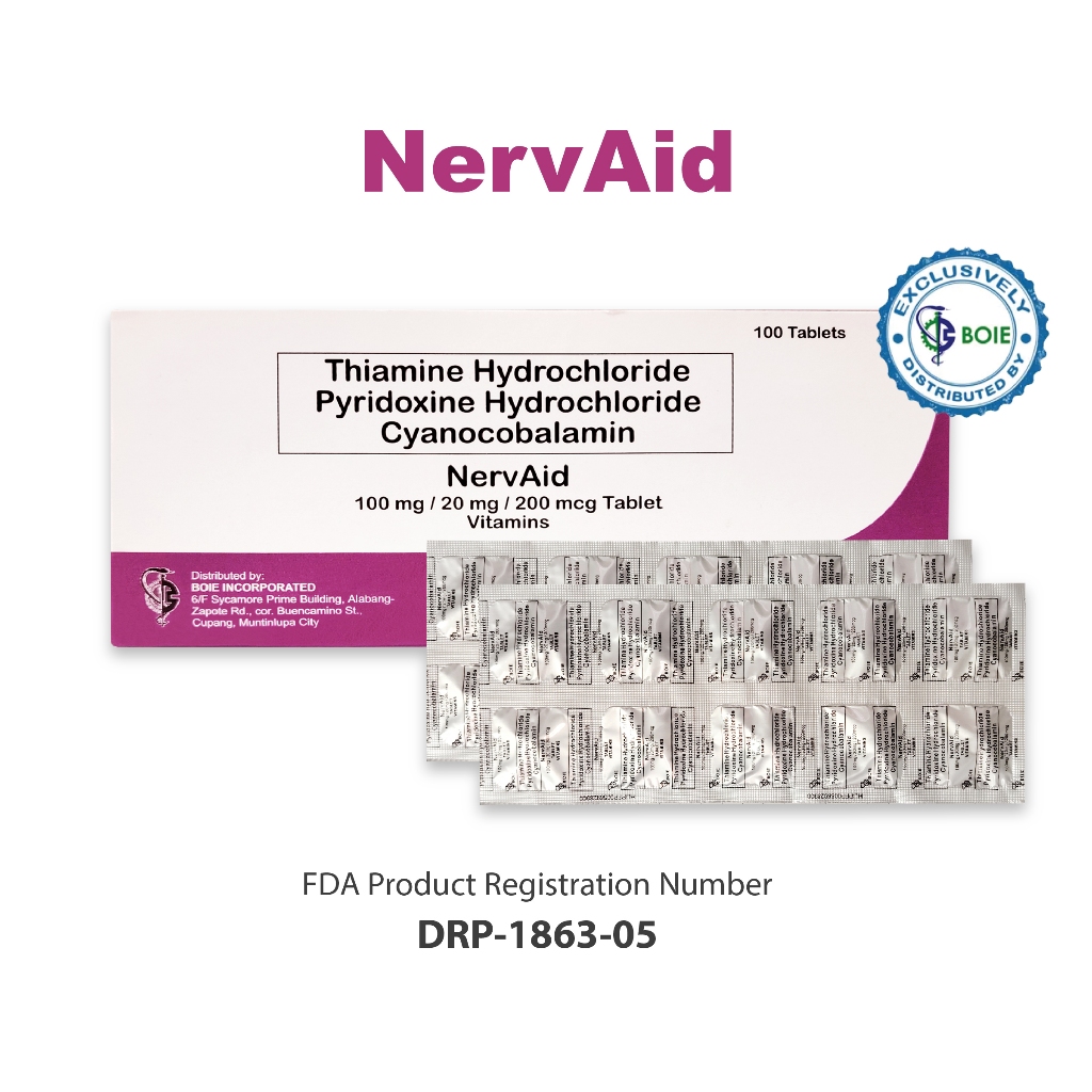 NervAid - Vitamin B Complex Tablet | Shopee Philippines