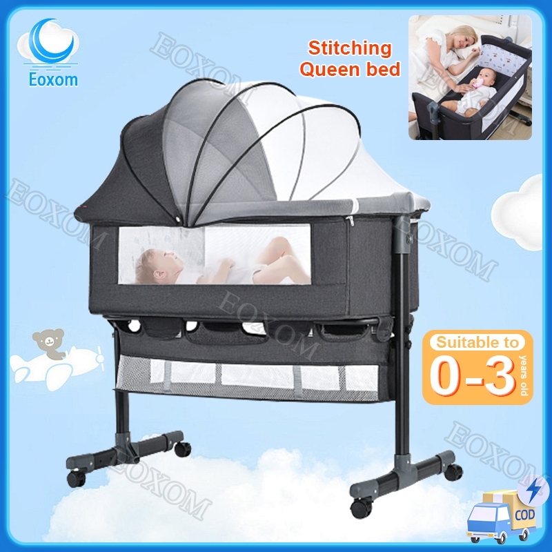Newborn Baby Crib 0-3 years Multifunctional Baby Rocking Bed Bassinet ...