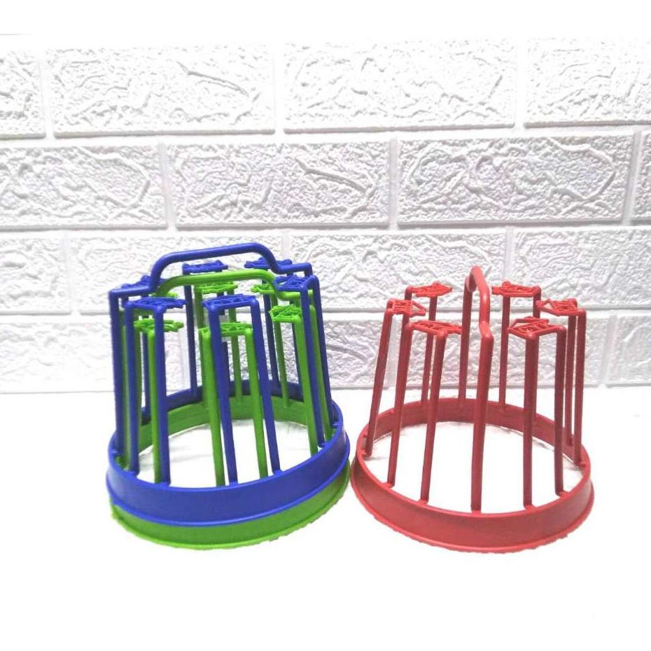 Plastic Glass Holder Colored 6cups Capacity | Shopee Philippines