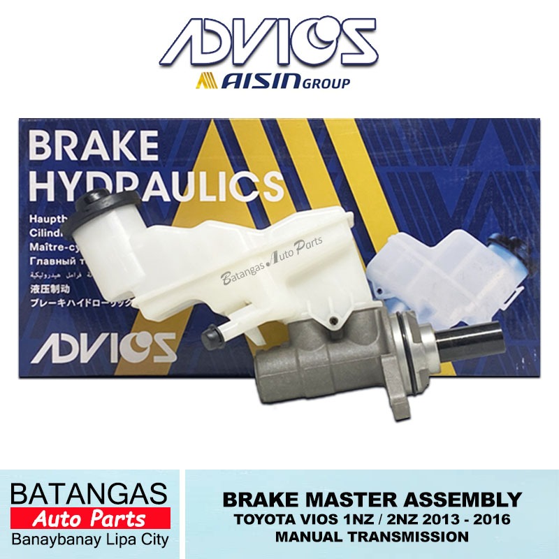 ADVICS BRAKE MASTER ASSEMBLY TOYOTA VIOS 1NZ/2NZ 2013-2016 (MANUAL ...