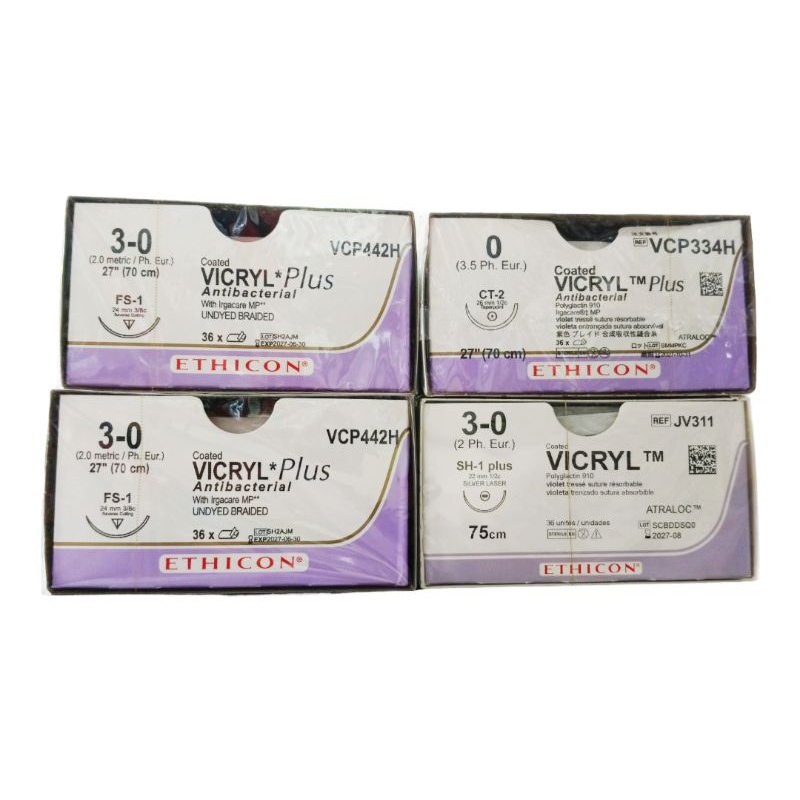Vicryl Sutures 3-0 FS-1/3-0 SH-1 plus/ O CT-2 (Ethicon) | Shopee Philippines