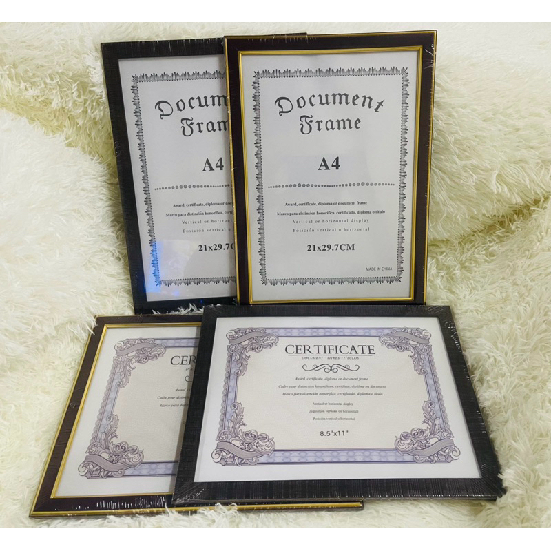 CERTIFICATE FRAME WOODEN ACETATE PVC COVER 8.5X11/A4 SIZE （PS05/1037 ...