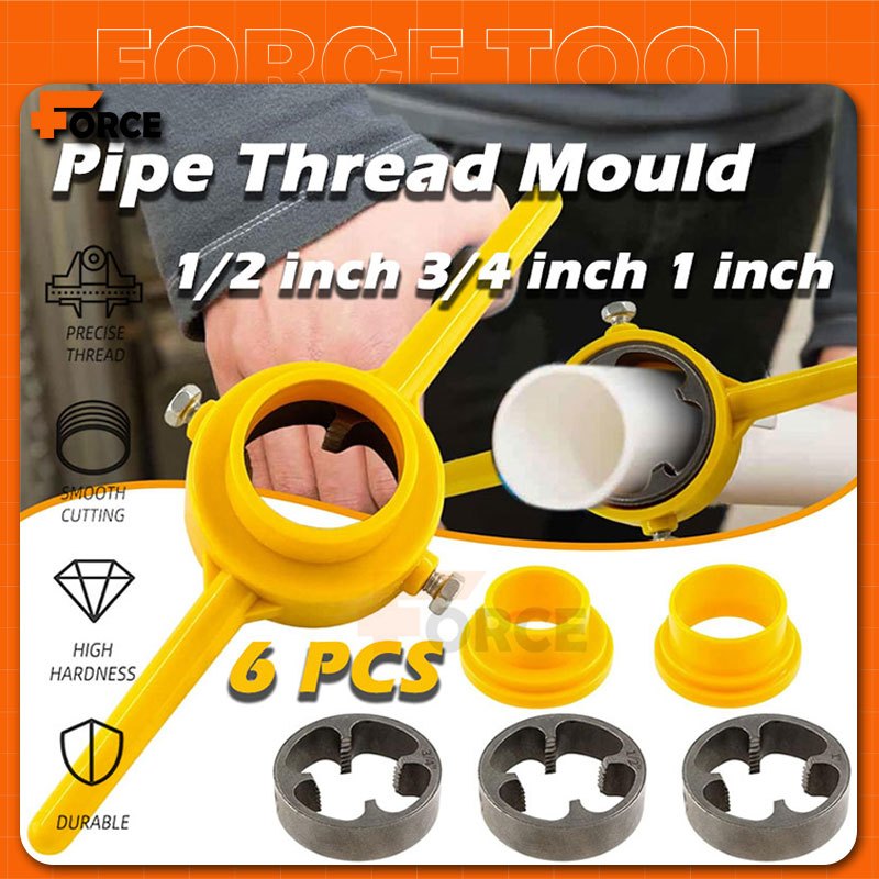 6 Pcs Plastic Pipe Thread Mold Making Tool Pipe Threader Kit Create ...
