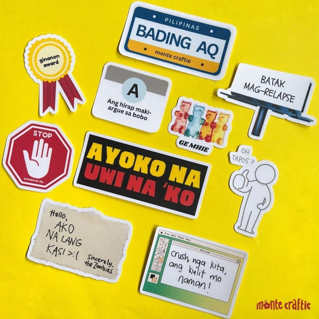 Filipino Memes Vinyl Sticker [Per Piece] | monte craftie | Shopee ...