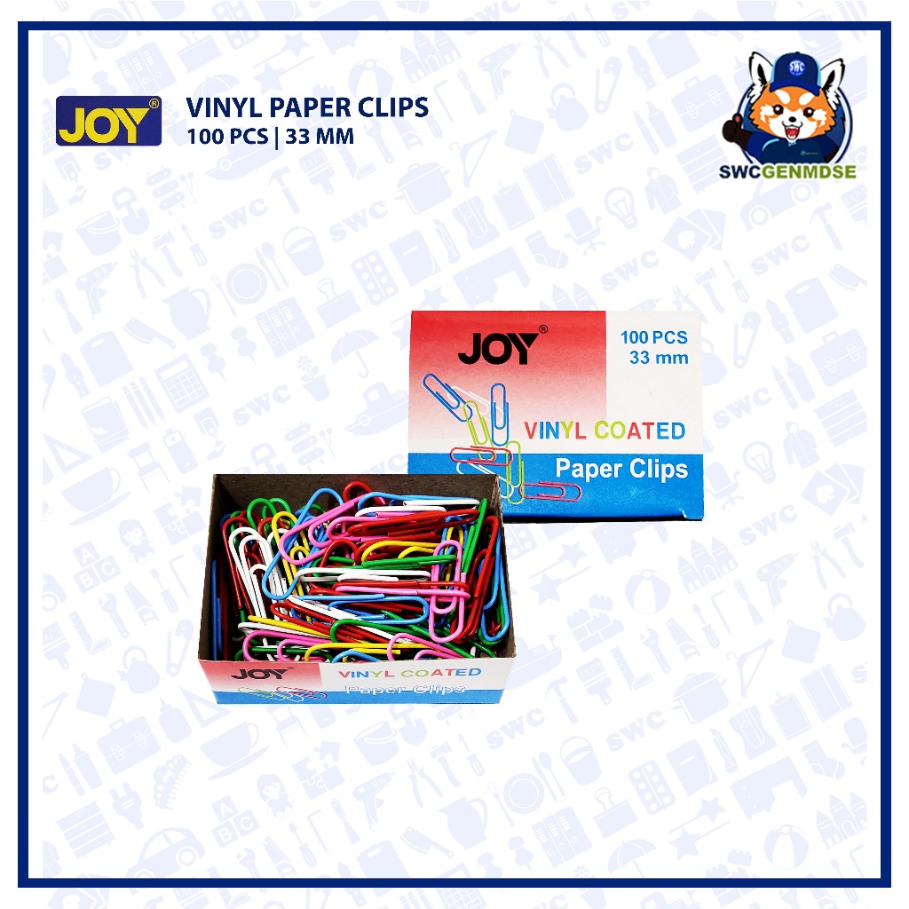 JOY Vinyl Coated Paper Clips | 33 MM | Shopee Philippines