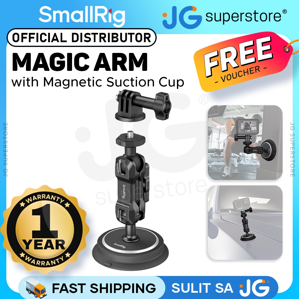 SmallRig Magic Arm - Magnetic Suction Cup & Action Camera Mount for ...