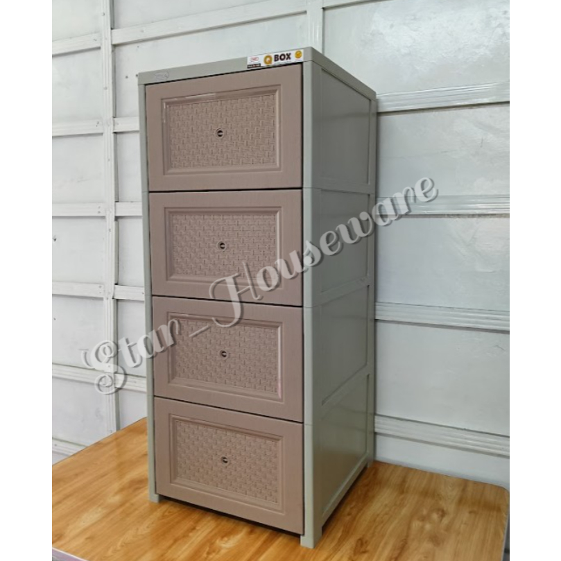 Zooey Q.Box 4 Layer Multi Purpose Drawer Organizer with Wheels #2023 | Shopee Philippines