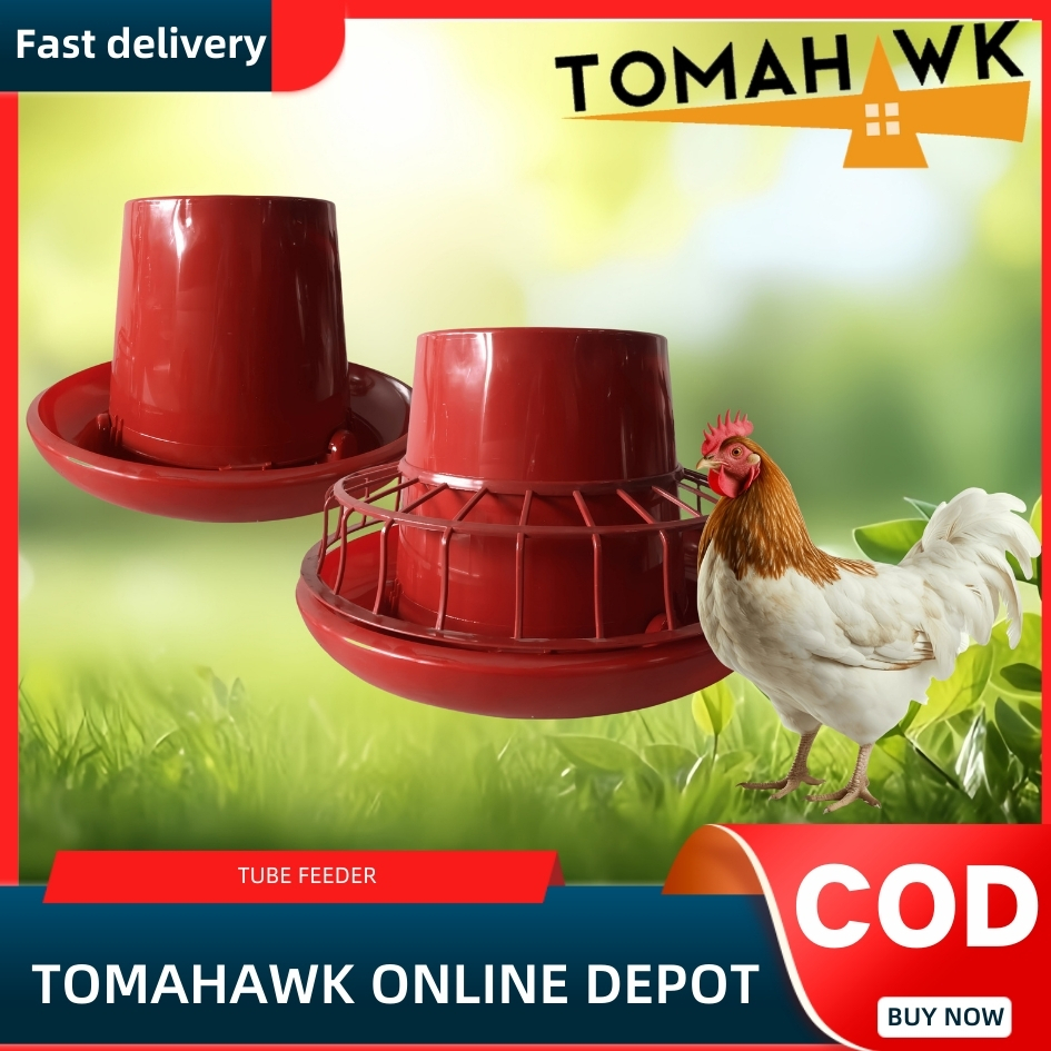TOMAHAWK TUBE FEEDER, CHICKEN FEEDER 5KILOS COLOR, FEEDS DISPENSER, PET ...