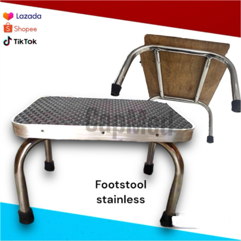 foot stool step stool stainless (single) | Shopee Philippines