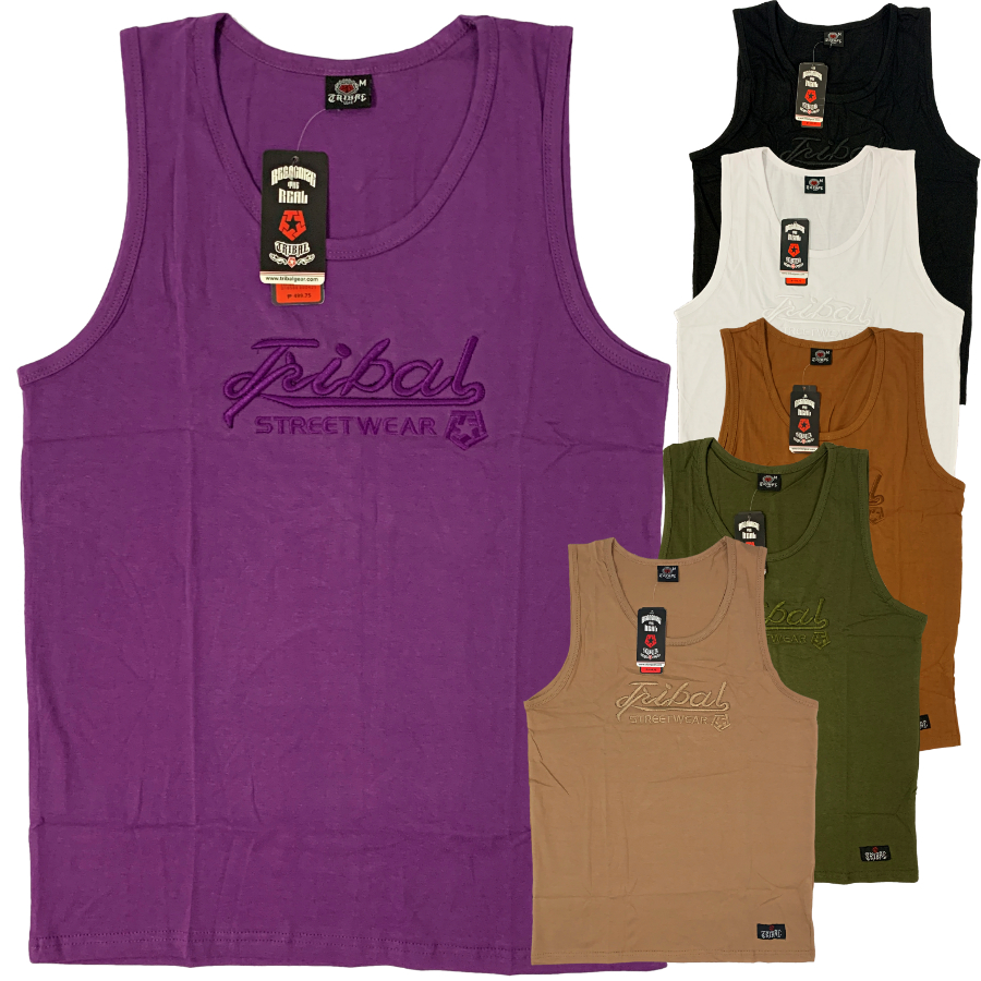 Branded Overrun Cotton Sando for Men Logo Embroidered TRR2 | Shopee ...