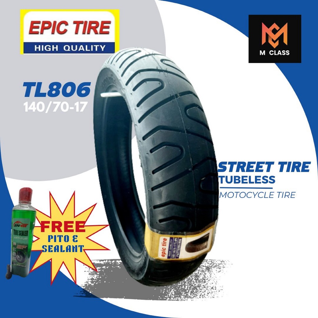 R17 TL806 STREET TIRE TUBELESS FOR FZi, FZ16, MT15, XSR155, YZF - EPIC ...