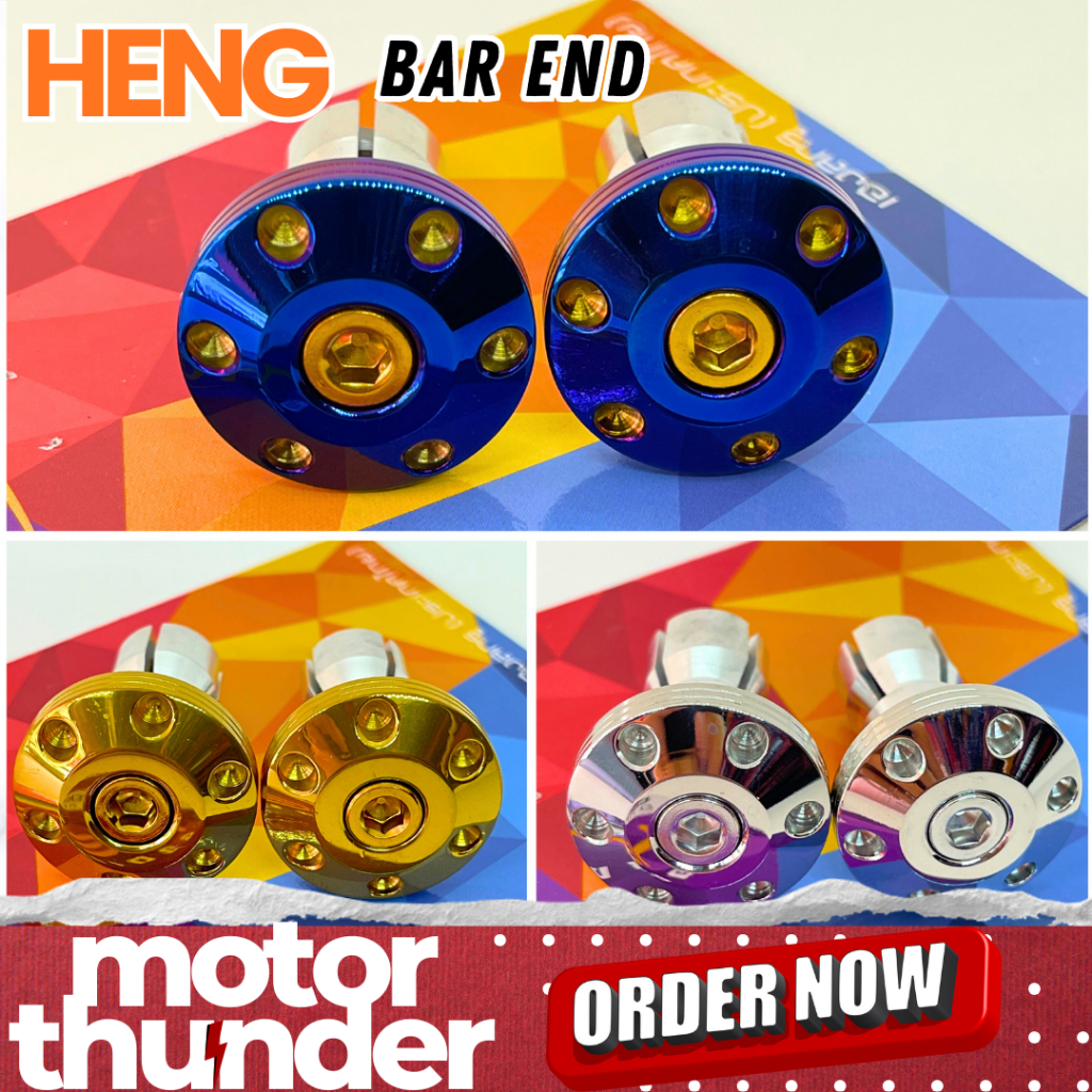 HENG HANDLE BAR END UNIVERSAL ALLOY FOR MOTORCYCLE (SOLD PER PAIR ...