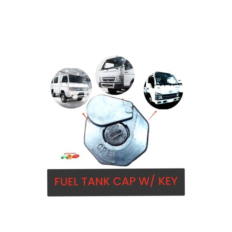 Fuel tank cap w/ keys for L300, L200, Canter, Mazda T3000 original made ...