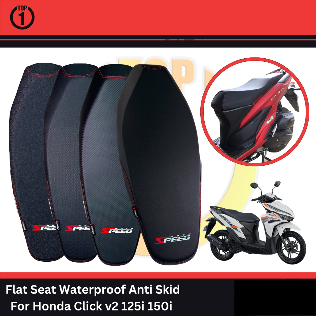 Top1 Racing Waterproof Anti Skid Flat Seat Assembly For Honda Click v2 ...