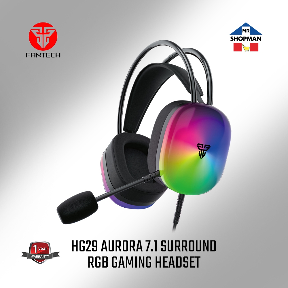 Fantech HG29 Aurora RGB 7.1 Virtual Surround Sound Gaming Headset HG 29 ...