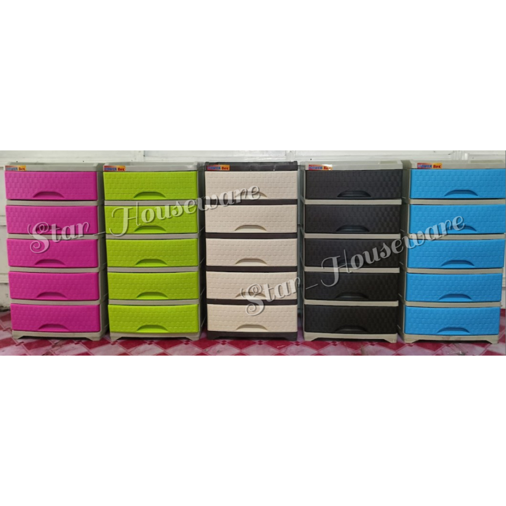 DRAWER RATTAN 5 LAYER UNILUCKY POWER BOX RATTAN #398-5L (random color ...