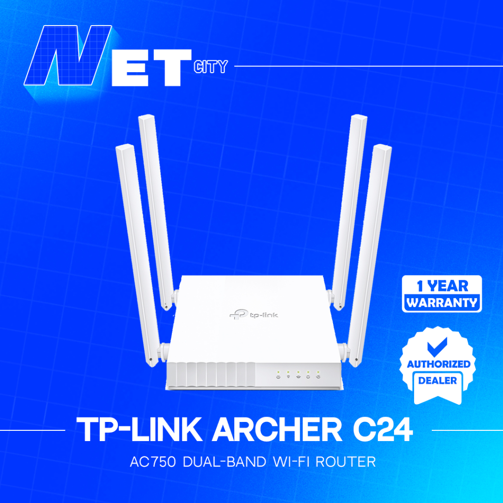 TP-Link Archer C24 AC750 Dual-Band 2.4Ghz 5Ghz Wi-Fi Router | Shopee ...
