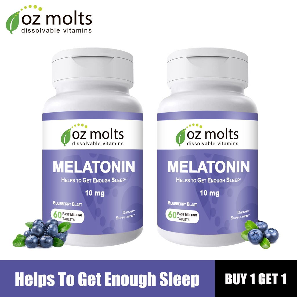 Ozmolts Melatonin Tablet Sleep Aid Supplement Sleep Vitamins Chewable ...