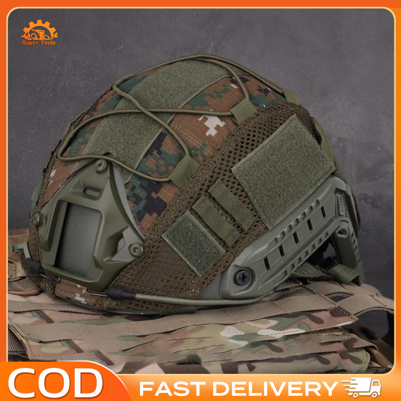 Helmet Cover 500D Nylon For CS Wargame Sport Helmet Cover Helmet ...