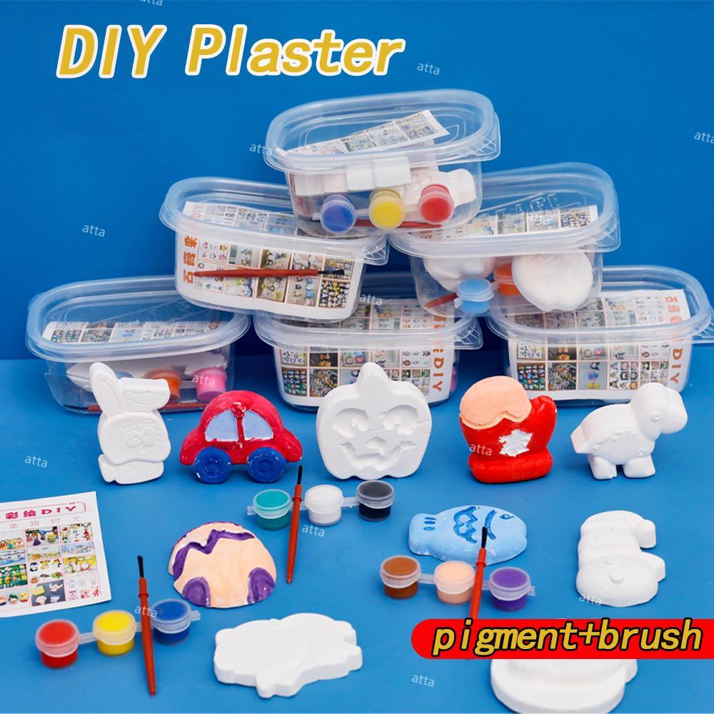 DIY Plaster Dolls Paint Figurine Toys School Supplies Stationery ...