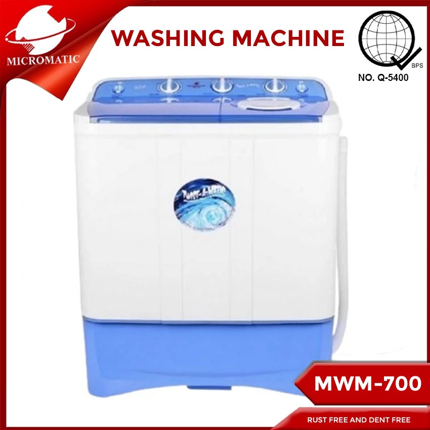 Micromatic MWM- 700 6.5kg Twin Tub Washing Machine | Shopee Philippines