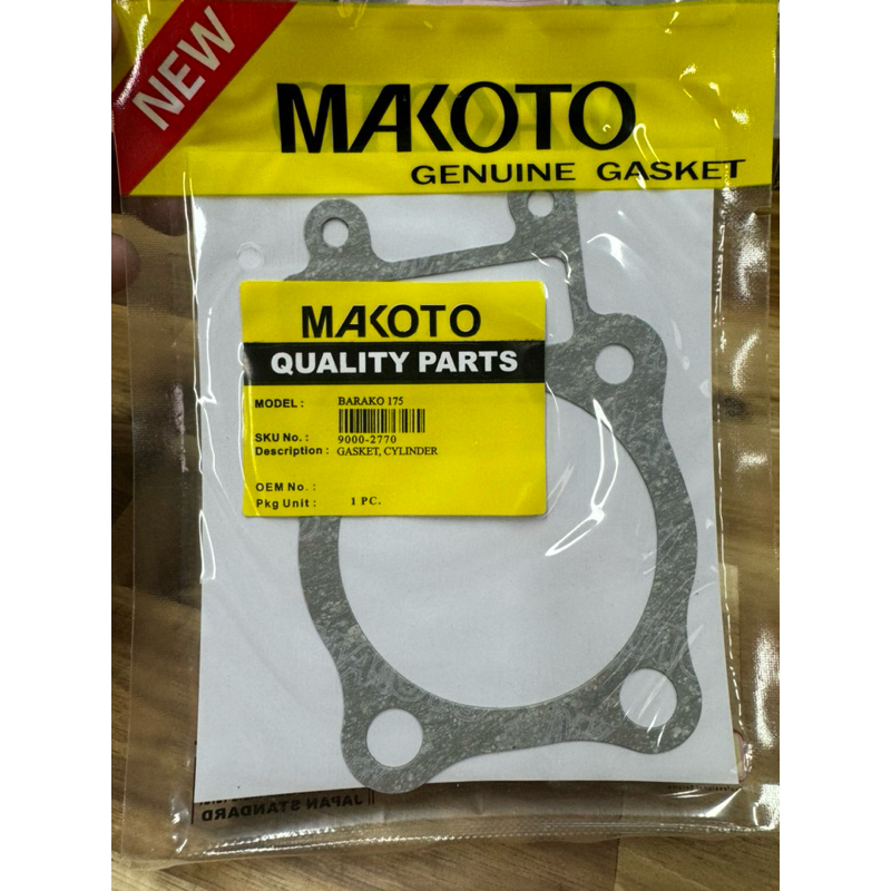 Barako 175 / Bc175 Cylinder Base Gasket 9000-2770 Makoto | Shopee ...