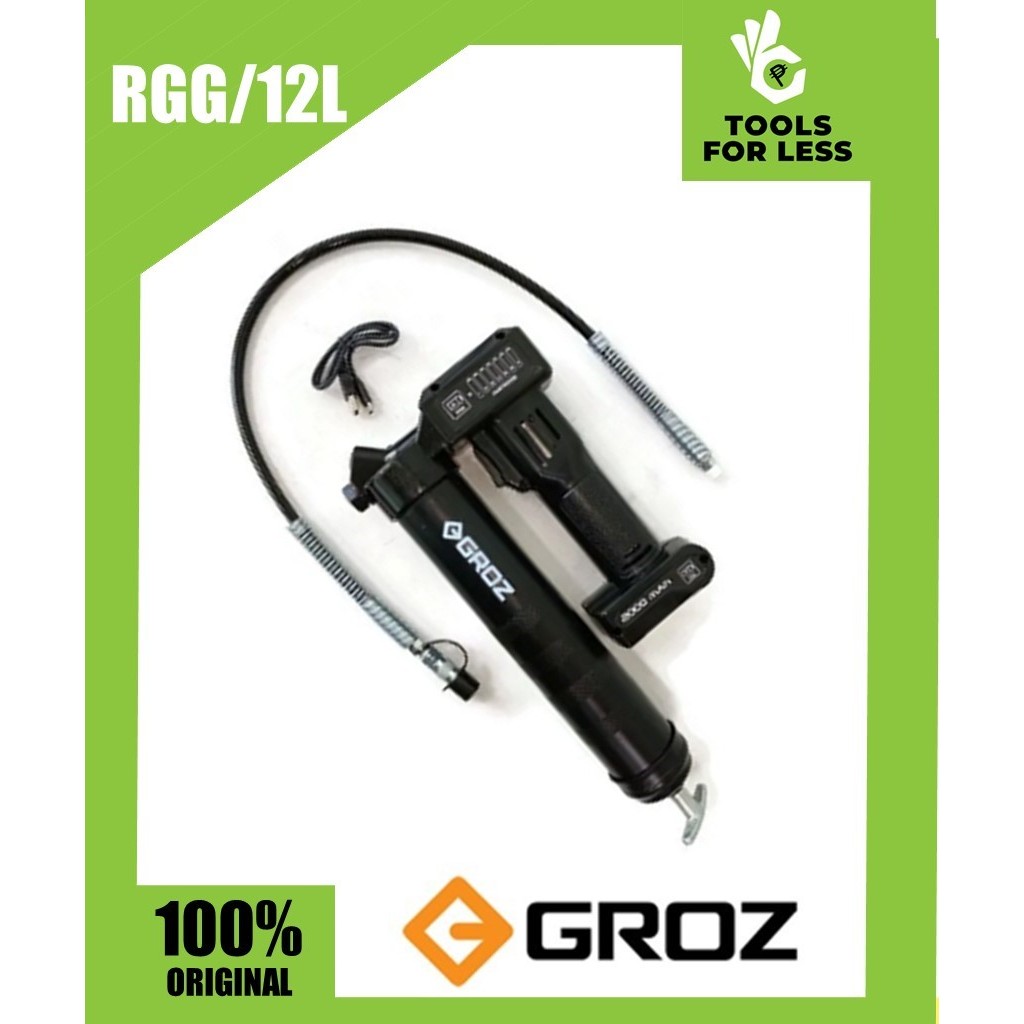 Groz Battery Operated Grease Gun Model: RGG/12L | Shopee Philippines