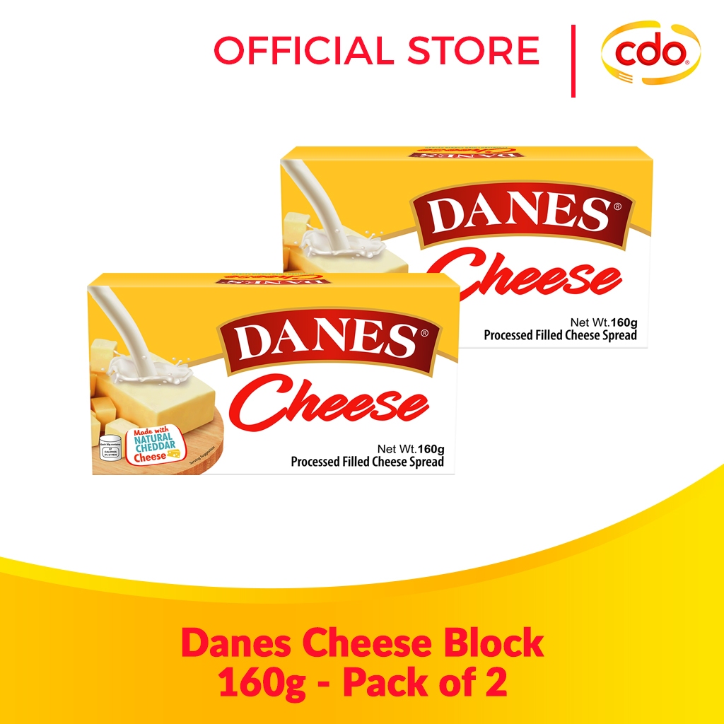 DANES Cheese Block Classic 160g - Pack of 2 | Shopee Philippines