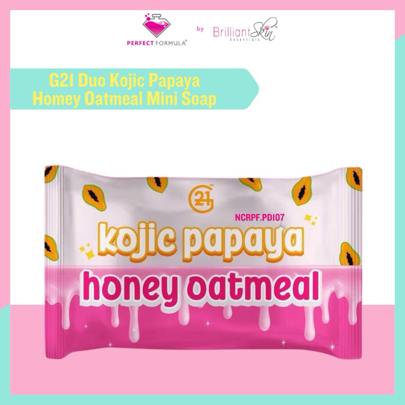 G21 Duo Soap Kojic Papaya Honey Oatmeal Mini Soap | Shopee Philippines