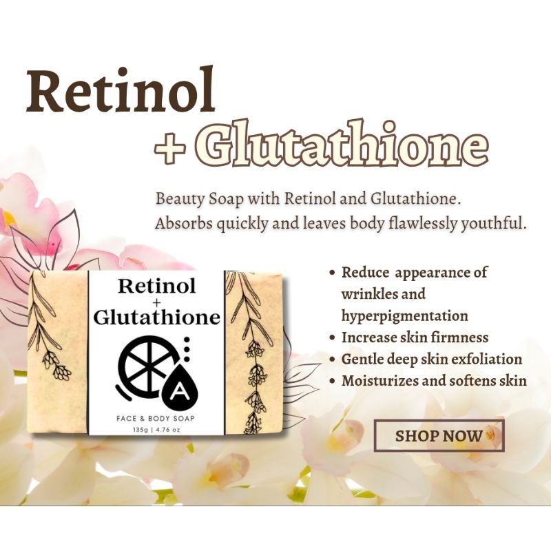 Retinol+Glutathione Soap Bar | Shopee Philippines