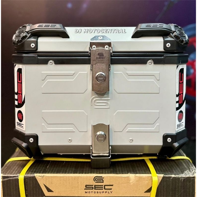 Sec alloy topbox 45Liters with backrest | Shopee Philippines