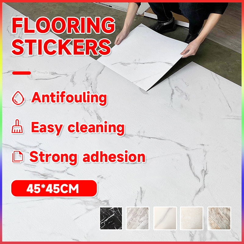 3D marble vinyl tile floor Stickers 45*45cm Self Adhesive waterproof ...